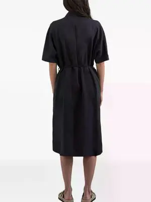 MOORER Linai-glx Belted Midi Dress