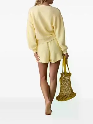 THE LADY AND THE SAILOR Bouclé Drawstring Shorts