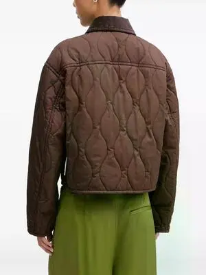 Marc O'polo Quilted Jacket With Corduroy Collar