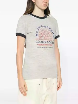 GOLDEN GOOSE Crewneck Graphic T-shirt