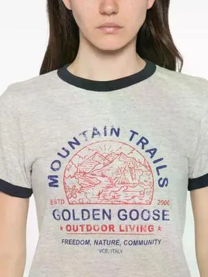 GOLDEN GOOSE Crewneck Graphic T-shirt