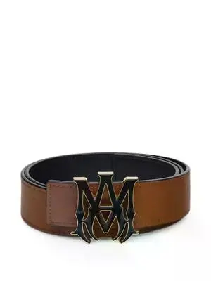 Amiri Ma Logo-plaque Leather Belt - Brown