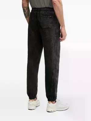 Alpha Industries Acid-wash Drawstring Track Pants - Black