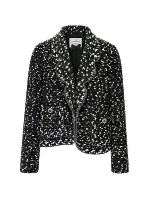 EDWARD ACHOUR PARIS Mélange-effect Bouclé Jacket - Black