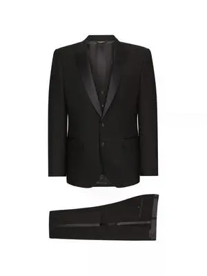 Dolce & Gabbana Peak-lapel Three-piece Suit - Black