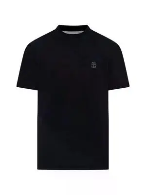Brunello Cucinelli Logo-embroidered T-shirt