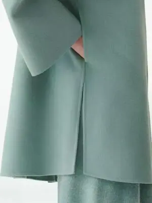 Fabiana Filippi High Neck Zip-up Coat - Blue