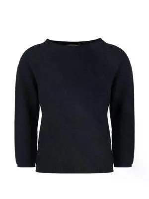 Fabiana Filippi Textured Knit Boat Neck Sweater - Blue