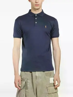 Polo Ralph Lauren Custom Slim Logo-embroidered Piqué Polo Shirt