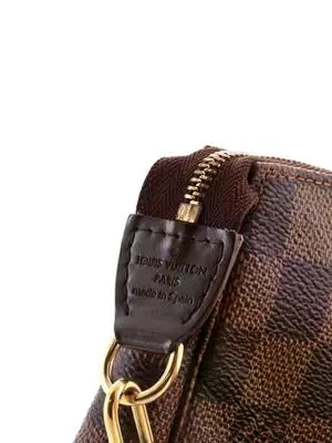 LOUIS VUITTON Pochette Accessories Damier Clutch Bag - Brown