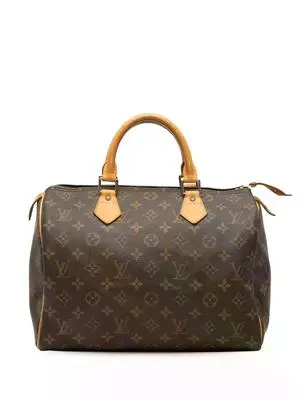 LOUIS VUITTON Monogram Speedy 30 Boston Bag - Brown