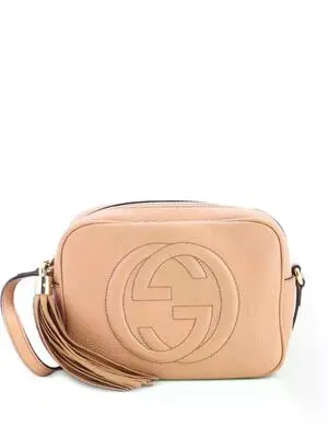Gucci Gucci Soho Disco Leather Small Crossbody Bag Neutrals