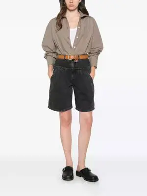 MARANT ETOILE Iselle" Frayed Denim Shorts