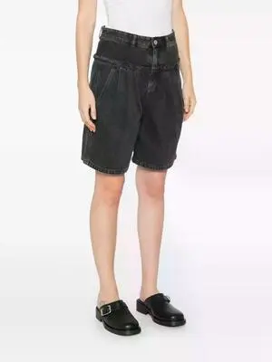 MARANT ETOILE Iselle" Frayed Denim Shorts