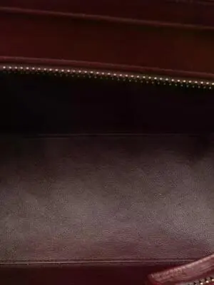 Celine 2014 Micro Bicolor Calfskin Luggage Tote Bag - Orange