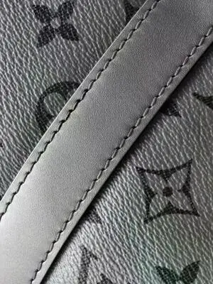 LOUIS VUITTON Keepall Bandouliere 50 Monogram Eclipse Split Canvas Travel Bag