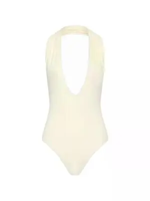 Bondi Born BONDI BORN Blair Halterneck Swimsuit Neutrals