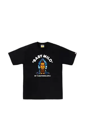 A BATHING APE Baby Milo Camo-print T-shirt - Black