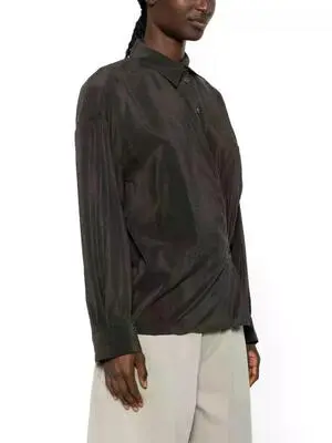 LEMAIRE Crinkled Texture Wrap Shirt
