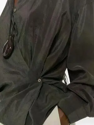 LEMAIRE Crinkled Texture Wrap Shirt