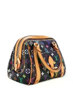 LOUIS VUITTON Priscilla Handbag Monogram Multicolor Satchel - Black