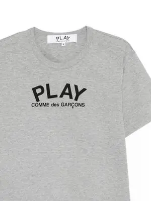 Comme Des Garçons Logo Print Cotton T-shirt