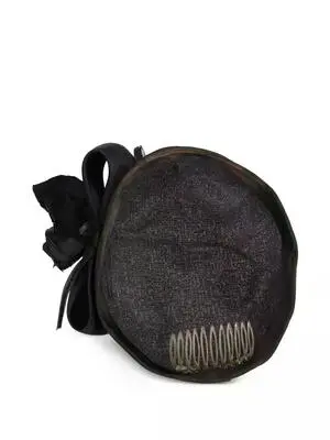 Vintage Bow-embellished Floral Detail Hat
