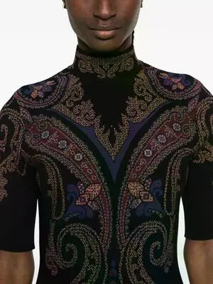 Etro Paisley-pattern Mock-neck Midi Dress