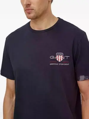 Gant Logo-embroidered T-shirt