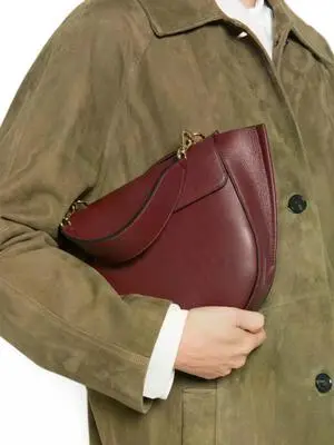 WANDLER Small Hortensia Leather Tote Bag - Red