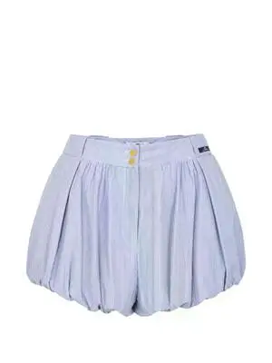 Elisabetta Franchi Striped Balloon Shorts - Blue