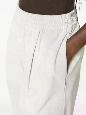 Prada Light Melange Effect Elasticated Waist Wide Leg Track Pants