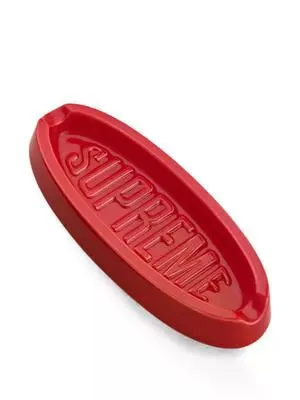Supreme Logo-embossed Oval Tray - Red
