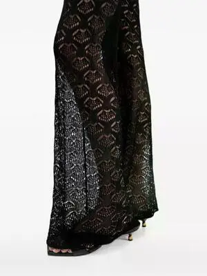 SILVIAN HEACH Lace-knit Flared Trousers