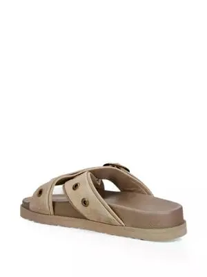 ALLSAINTS Suki Eyelet Embellished Crossover Sandals
