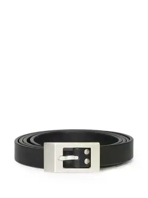 Rick Owens Logo Buckle Belt - Black