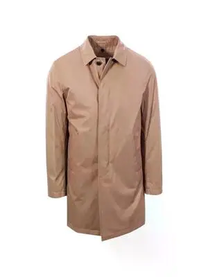Herno Single-breasted Car Coat - Neutrals