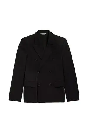 Balenciaga Double-breasted Blazer - Black