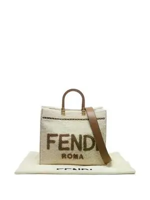 Fendi Medium Sunshine Shearling Tote Bag