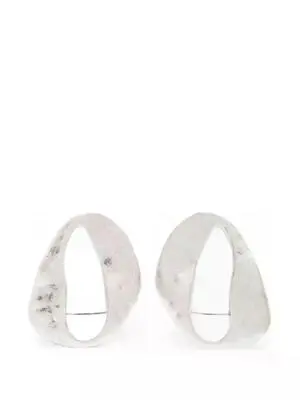 Cult Gaia Hammered-effect Cut-out Earrings - Silver