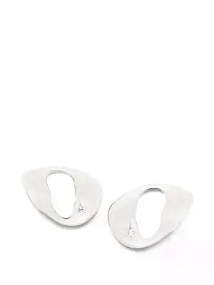 Cult Gaia Hammered-effect Cut-out Earrings