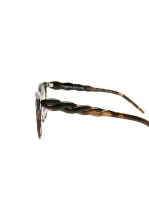MEGANE AND ME Olive Tortoiseshell-effect Sunglasses