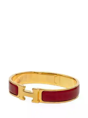 Hermès Enamel Clic H Bracelet Pm