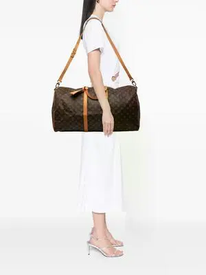 LOUIS VUITTON Monogram Keepall Bandouliere 60 Travel Bag