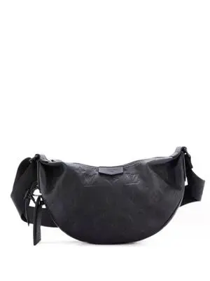 LOUIS VUITTON Hamac Hobo Bag In Monogram Shadow Leather - Black