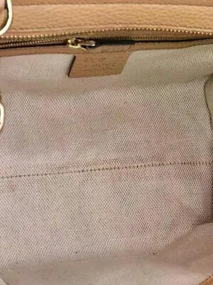 Gucci Soho Convertible Top Handle Leather Small Satchel