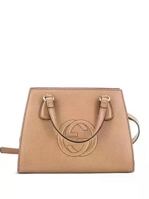 Gucci Soho Convertible Top Handle Leather Small Satchel