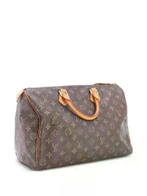 LOUIS VUITTON Monogram Canvas Speedy 35 Satchel