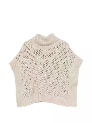 Peserico Open-knit Turtleneck Sweater