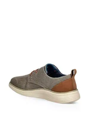 Sketchers Lace-up Loafers With Round Toe And Pull-tab Heel